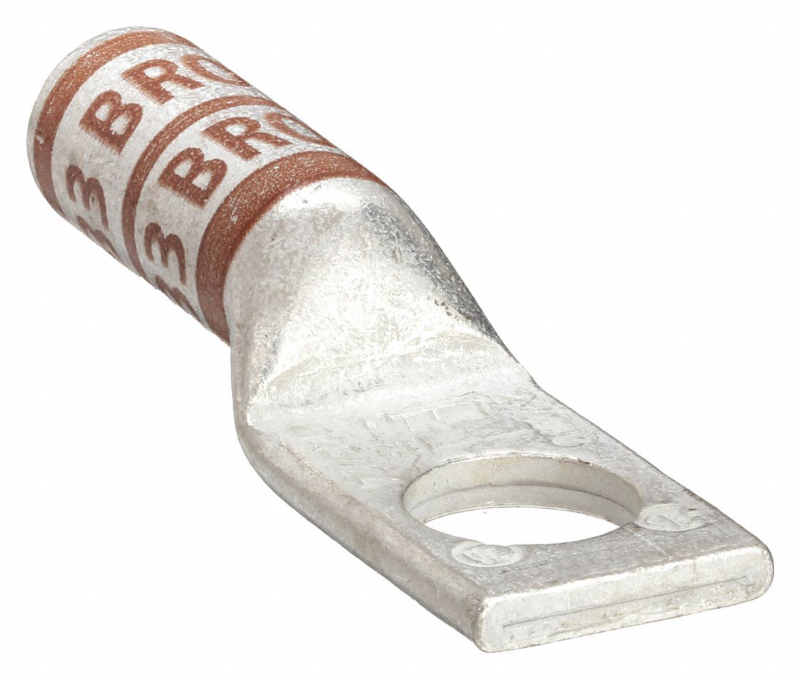 2 AWG Max Wire Size, 3/8 in Stud Size, One-Hole Lug Compression ...