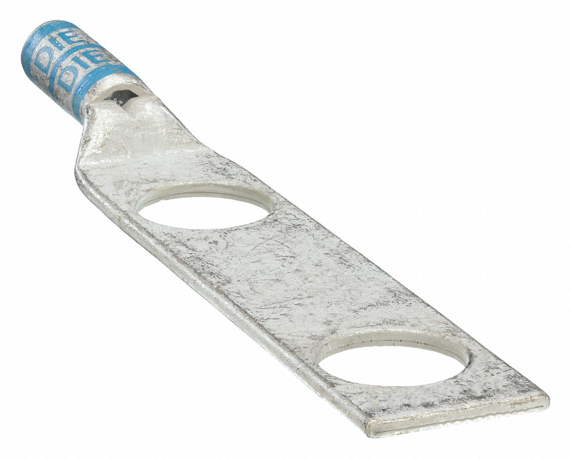 6 AWG Max Wire Size, 1/2 in Stud Size, Two-Hole Lug Compression ...