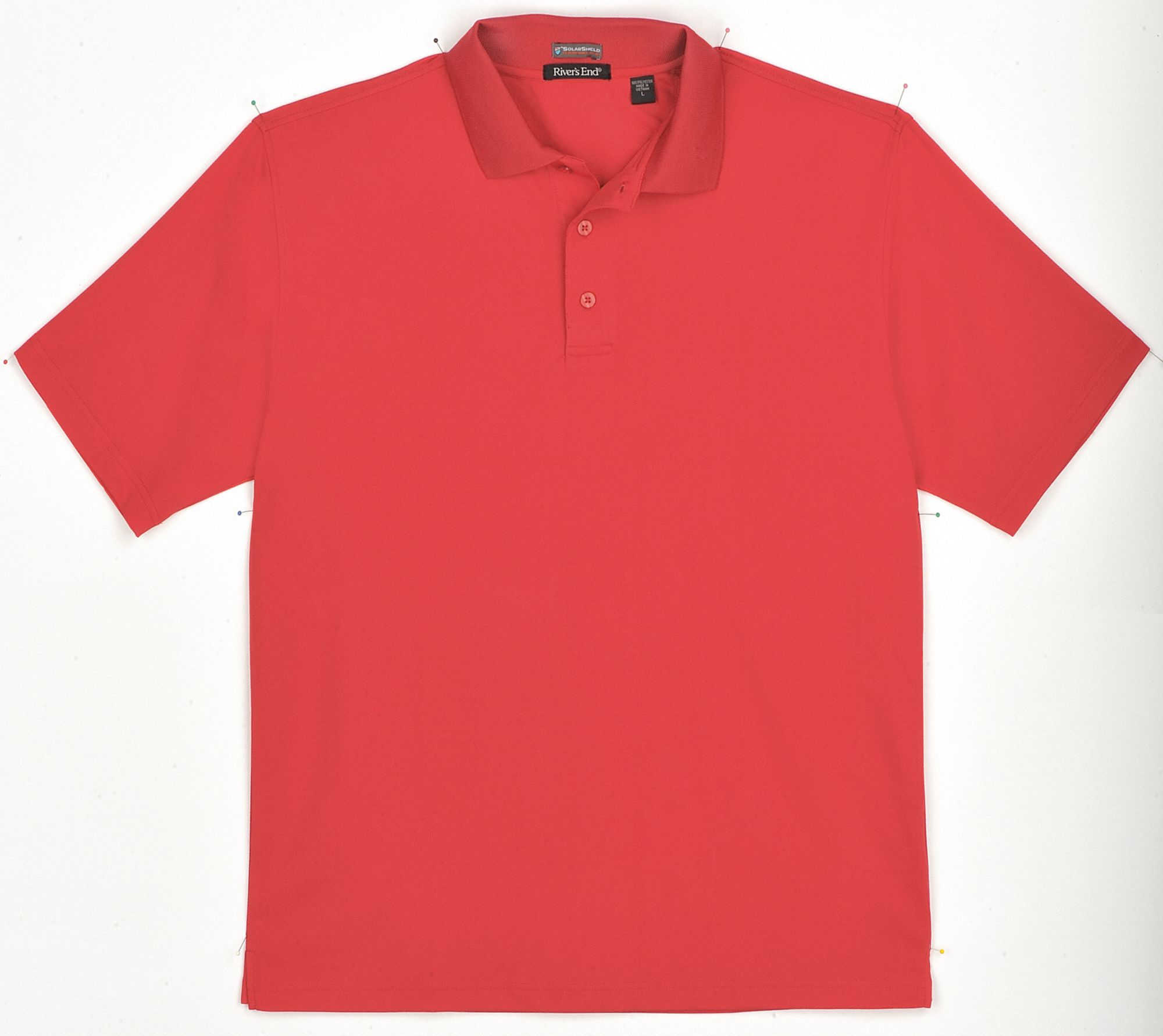 SOLAR SHIELD, Men's, XL, Polo Shirt - 24D081|6130 XL RED - Grainger