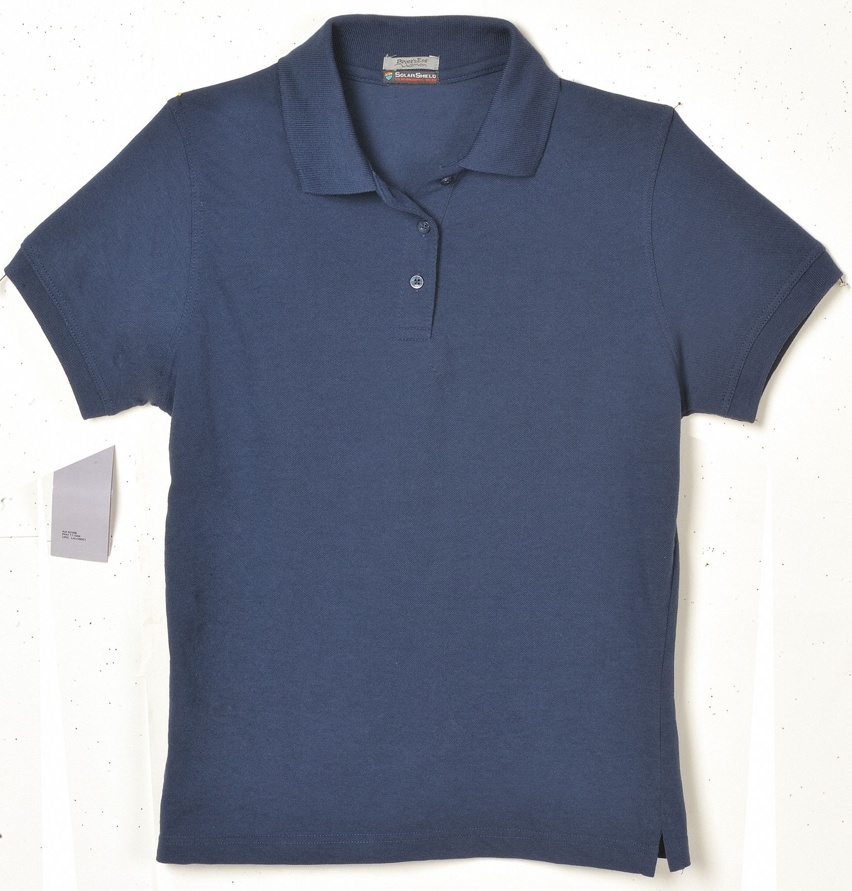 SOLAR SHIELD, Women's, L, Polo Shirt - 24D240|3302 L NAVY - Grainger