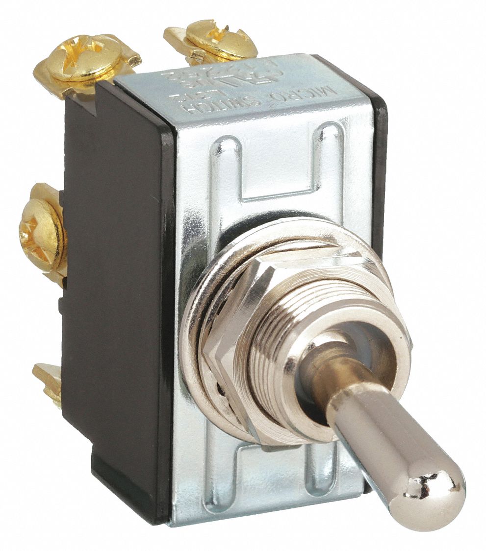 HONEYWELL, 6 Connections, DPDT, Toggle Switch - 24D495|12TS15-1 - Grainger