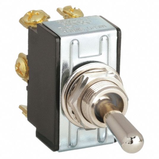 HONEYWELL, 6 Connections, DPDT, Toggle Switch - 24D495|12TS15-1 - Grainger