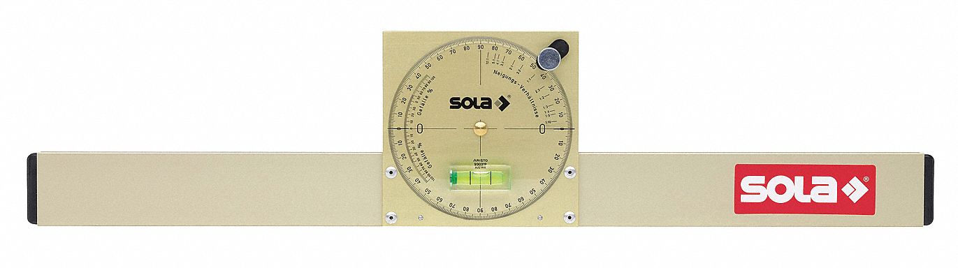 SOLA Inclinometer, Magnetic, 4 x 20 In, Aluminum - 24D661|NAM 50T ...