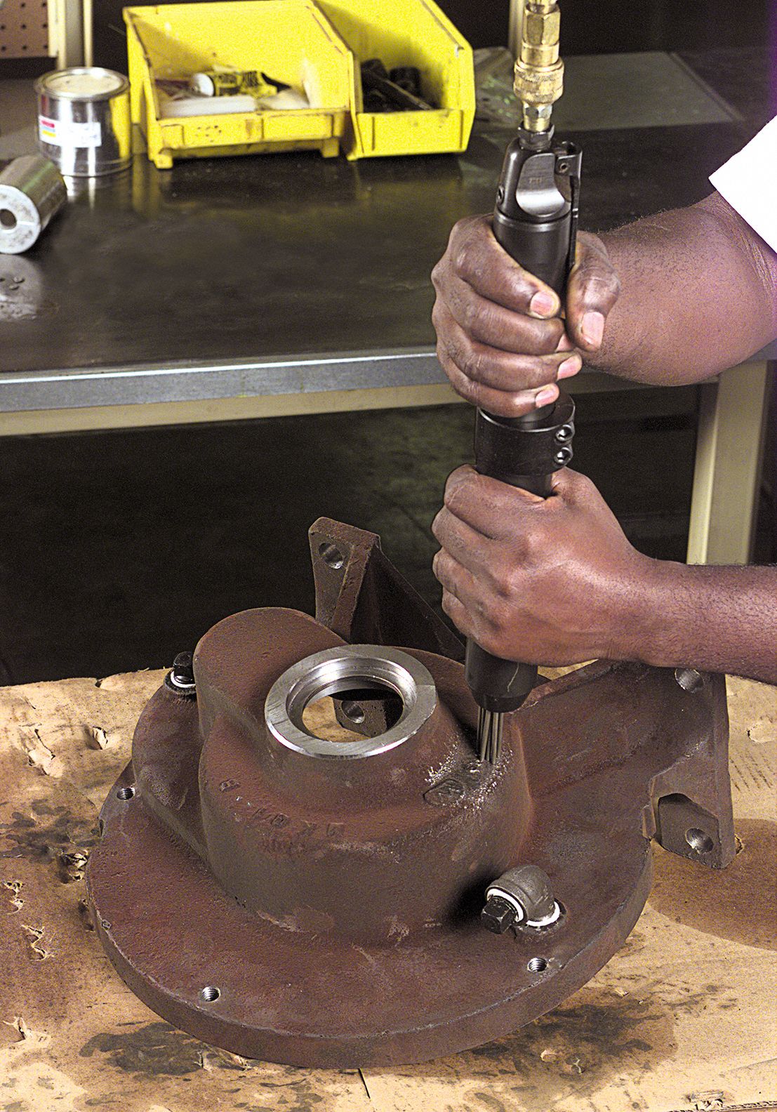 MASTER POWER Needle Scaler Kit: 9/16 in Stroke Lg, 4,200 bpm, 1/4 in ...