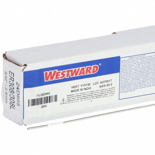 WESTWARD, Stainless Steel, ER308/308L, TIG Welding Rod - 24D955|24D955 ...