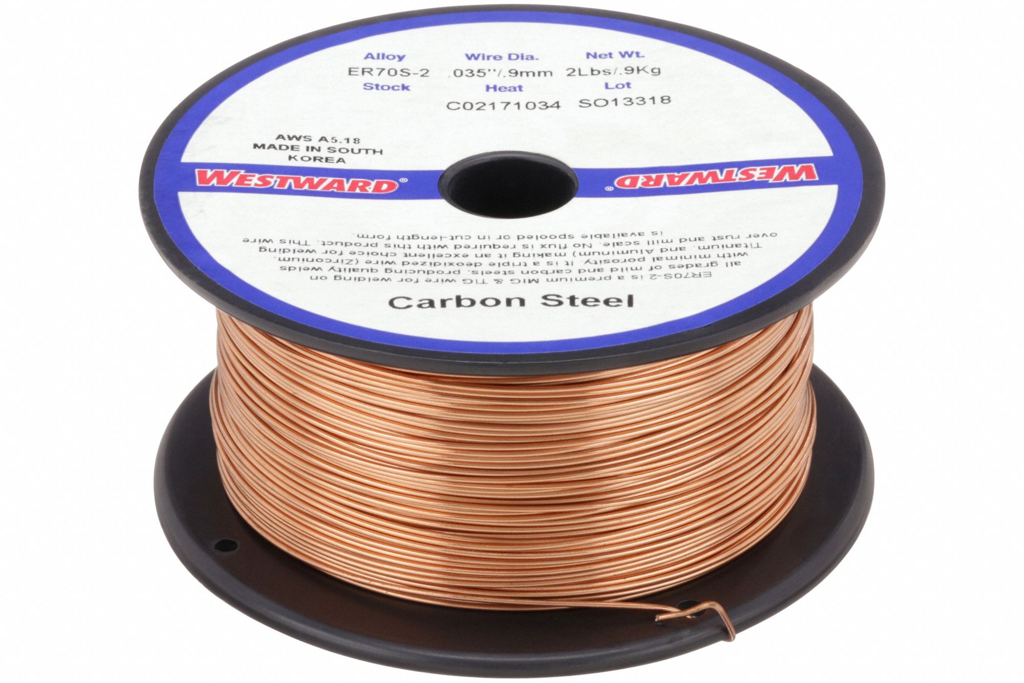 Carbon Steel, ER70S-2, MIG Welding Wire - 24D966|24D966 - Grainger