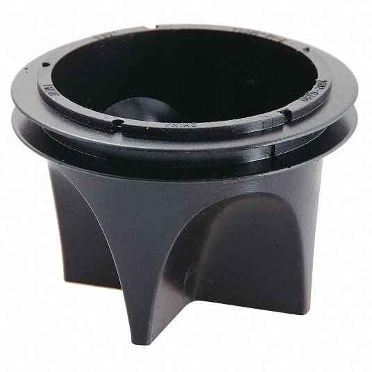 JAY R. SMITH MFG. CO, 3 1/2 in Pipe Dia., Black, Stink Stopper Quad ...