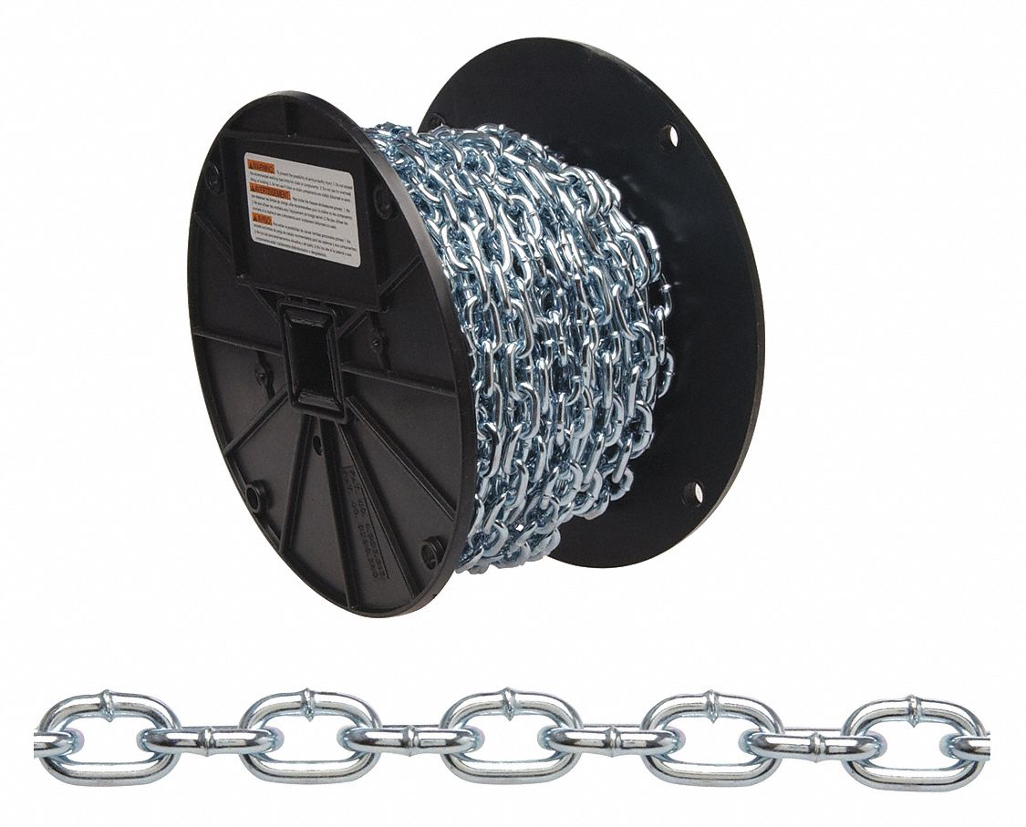 No.2 Straight Link Machine Chain 125Ft - Grainger