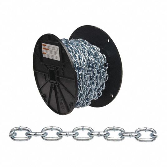 No.4 Straight Link Machine Chain 100Ft - Grainger