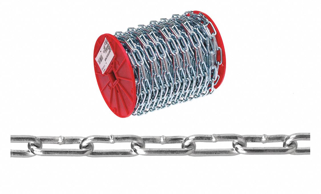 CAMPBELL, 2/0 Straight Link Coil Chain 40Ft Reel - 24F253|T0722827 ...