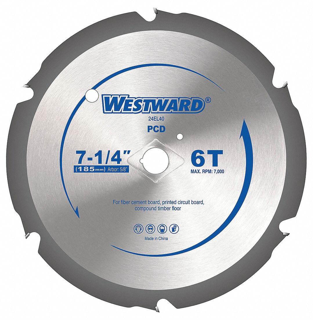 Circular Saw Blade, 7 1/4 in Blade Dia. - Grainger