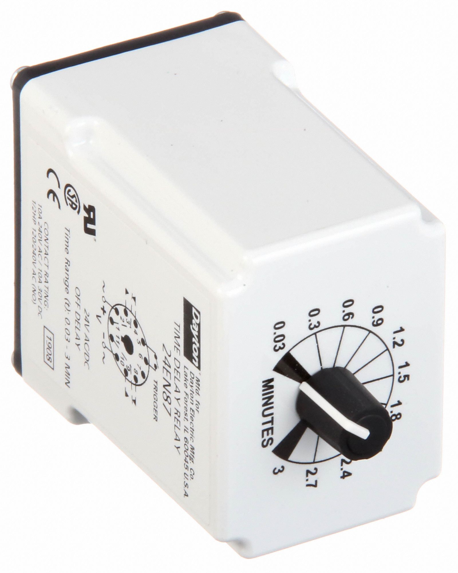 DAYTON Single Function Time Delay Relay: 11 Pins - Relay, Potentiometer ... DAYTON Single Function Time Delay Relay: 11 Pins - Relay, Potentiometer ...