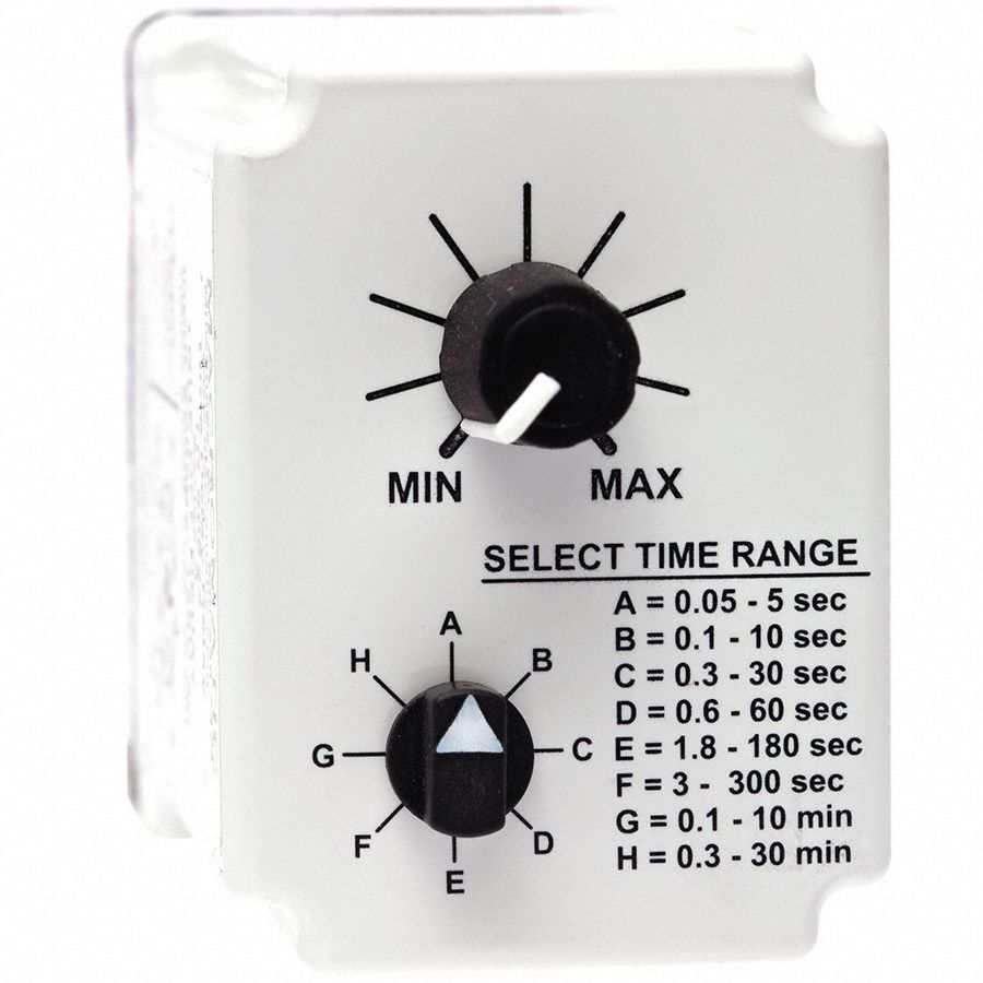 MACROMATIC Single Function Time Delay Relay: 8 Pins - Relay ...