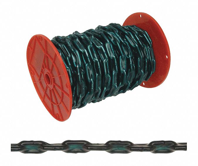 Coil Chain2/0 St/Lkw/Sleeve 60Ft Rl - Grainger