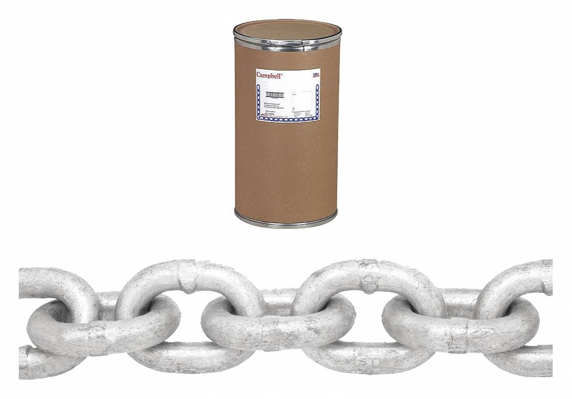 3/8In Sutuna Net Chain Galv 400Ft Drum - Grainger