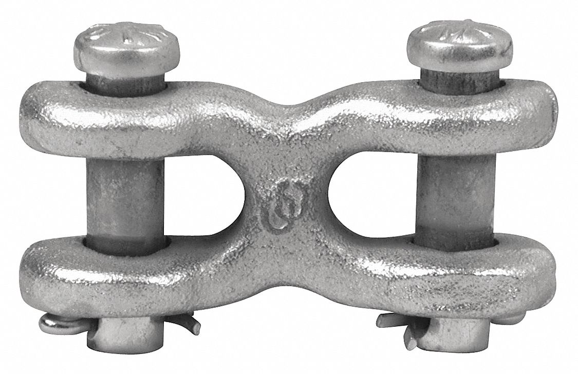 CAMPBELL, 3/8In Twin (Double) Clevis Link Steel - 24F855|T5423301 ...