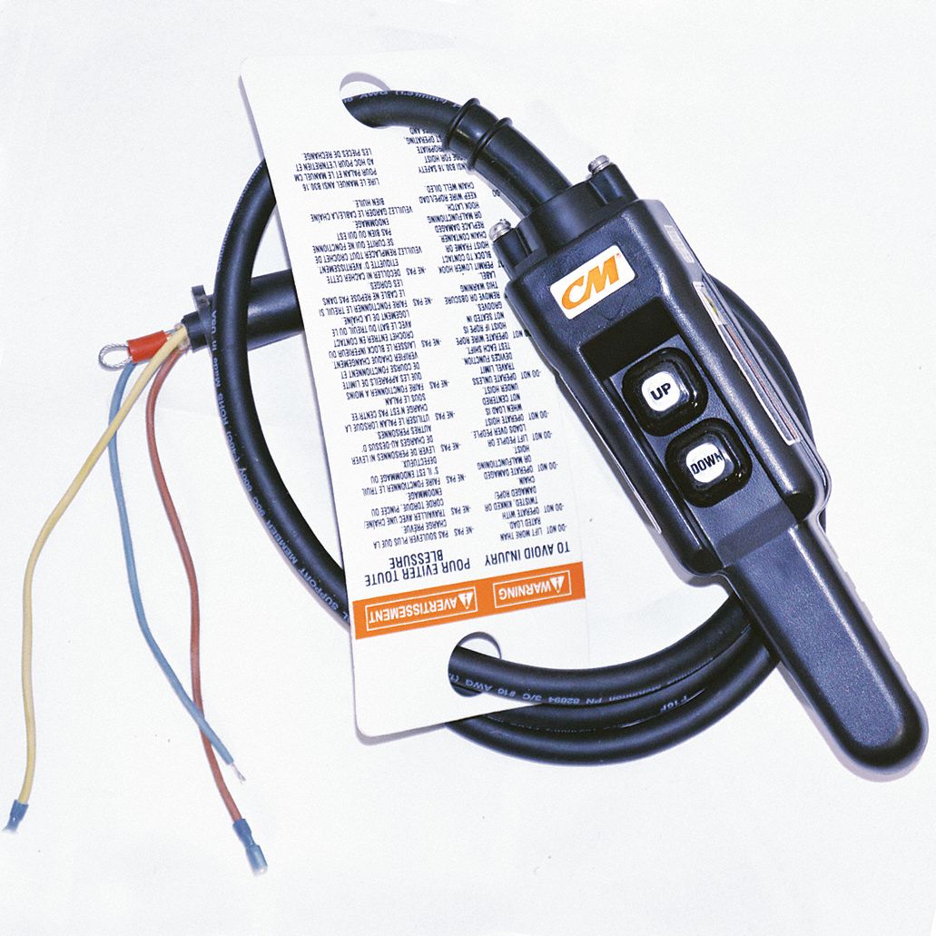 CM, Electric Chain Hoists, CM Lodestar (627), Pendant Station with Cord ...