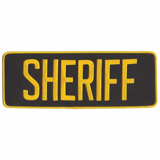 HEROS PRIDE, Sheriff, 11 in x 4 in, Embroidered Patch - 24GR39|5263 ...
