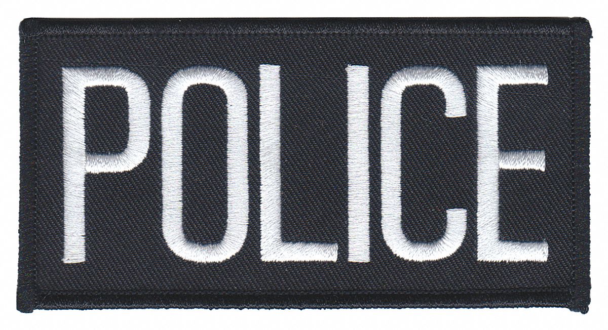 HEROS PRIDE, Police, 4 in x 2 in, Embroidered Patch - 24GR61|5717 ...