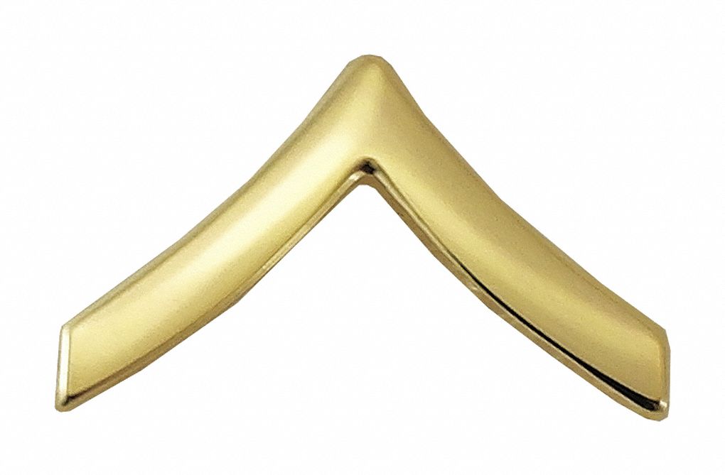 HEROS PRIDE, Private, 3/4 in, Metal Emblem - 24GR64|6550 - Grainger