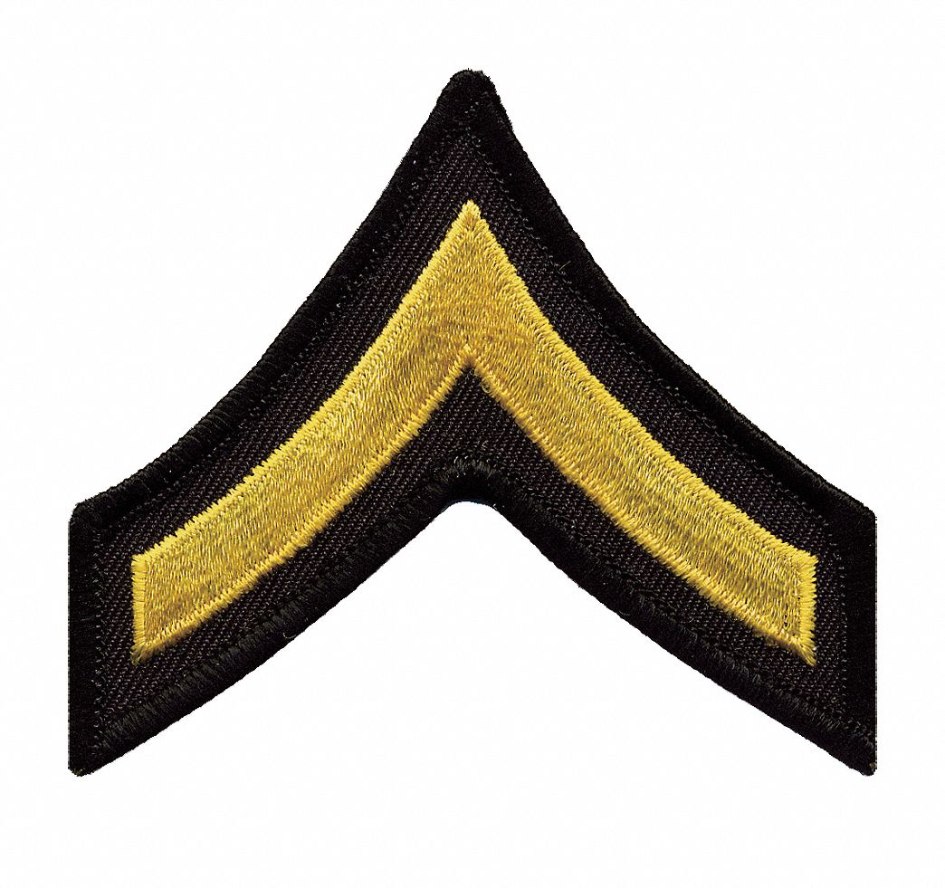 HEROS PRIDE, PFC, 3 in, Embroidered Patch - 24GR88|15404P - Grainger