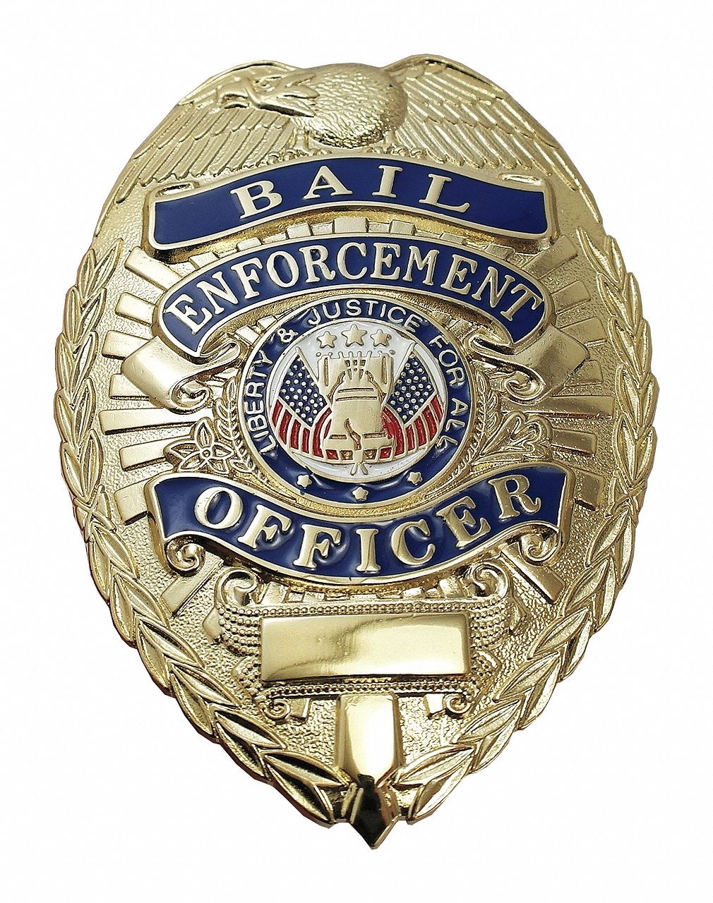 HEROS PRIDE, Bail Enforcement Officer - Oval, 2 1/4 in x 3 1/8 in ...