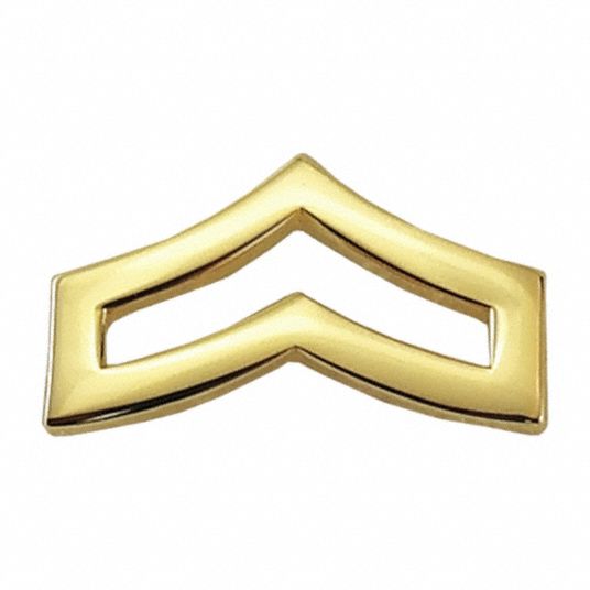 HEROS PRIDE, CPL. Chevron, 3/4 in, Metal Rank Insignia - 24GT33|4405MG ...