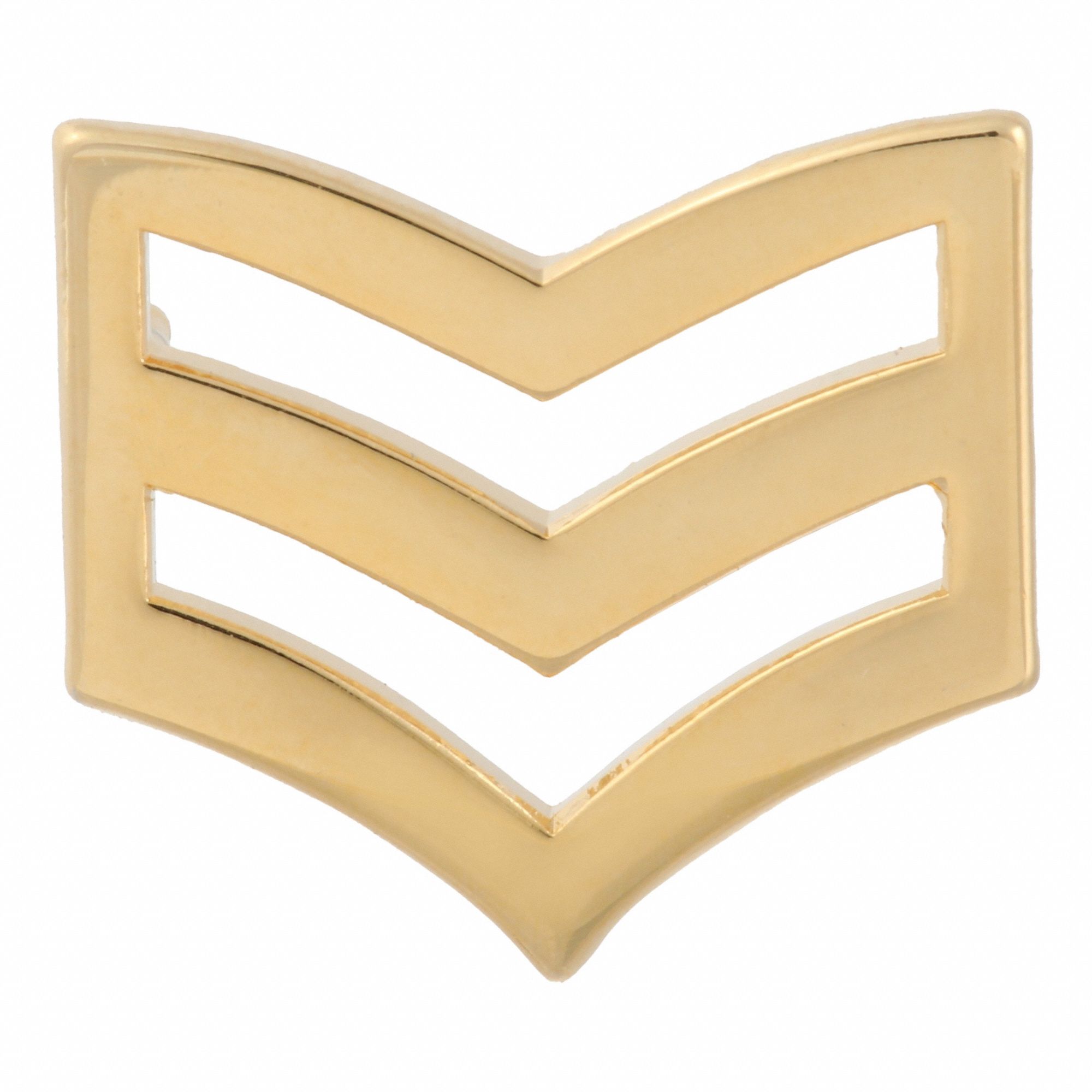 HEROS PRIDE, SGT. Chevron, 3/4 in, Metal Rank Insignia - 24GT37|4407MG ...