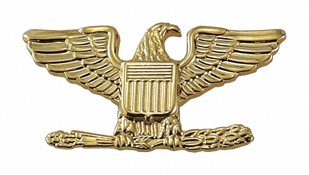 HEROS PRIDE, Col. Eagle, 3/4 in, Metal Rank Insignia - 24GT45|4413MG ...
