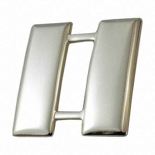 HEROS PRIDE, Capt. Bars - Smooth, 1 in, Metal Rank Insignia - 24GT58 ...