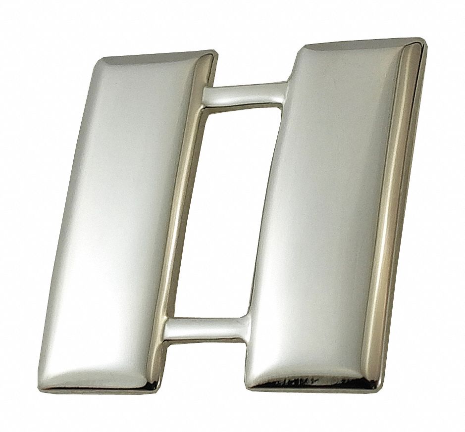 HEROS PRIDE, Capt. Bars - Smooth, 1 in, Metal Rank Insignia - 24GT60 ...