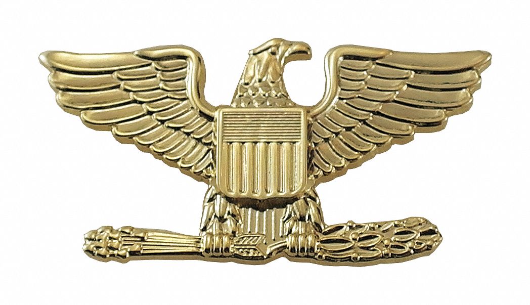 HEROS PRIDE, Col. Eagle, 1 in, Metal Rank Insignia - 24GT65|4428PG ...