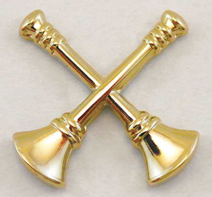 HEROS PRIDE, Capt. II Fire Bugles, 3/4 in, Metal Rank Insignia - 24GT77 ...