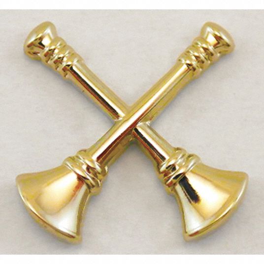HEROS PRIDE, Capt. II Fire Bugles, 3/4 in, Metal Rank Insignia - 24GT77 ...