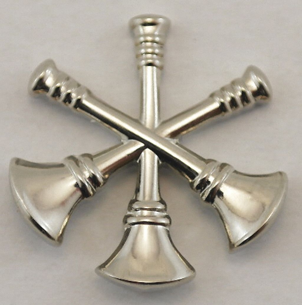 HEROS PRIDE, Asst. CF Fire Bugles, 3/4 in, Metal Rank Insignia - 24GT80 ...