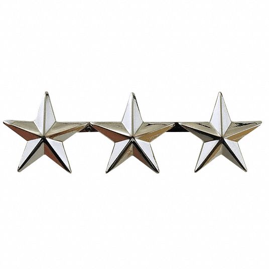 HEROS PRIDE, (3) Stars, 5/8 in, Metal Rank Insignia - 24GT93|4492N ...