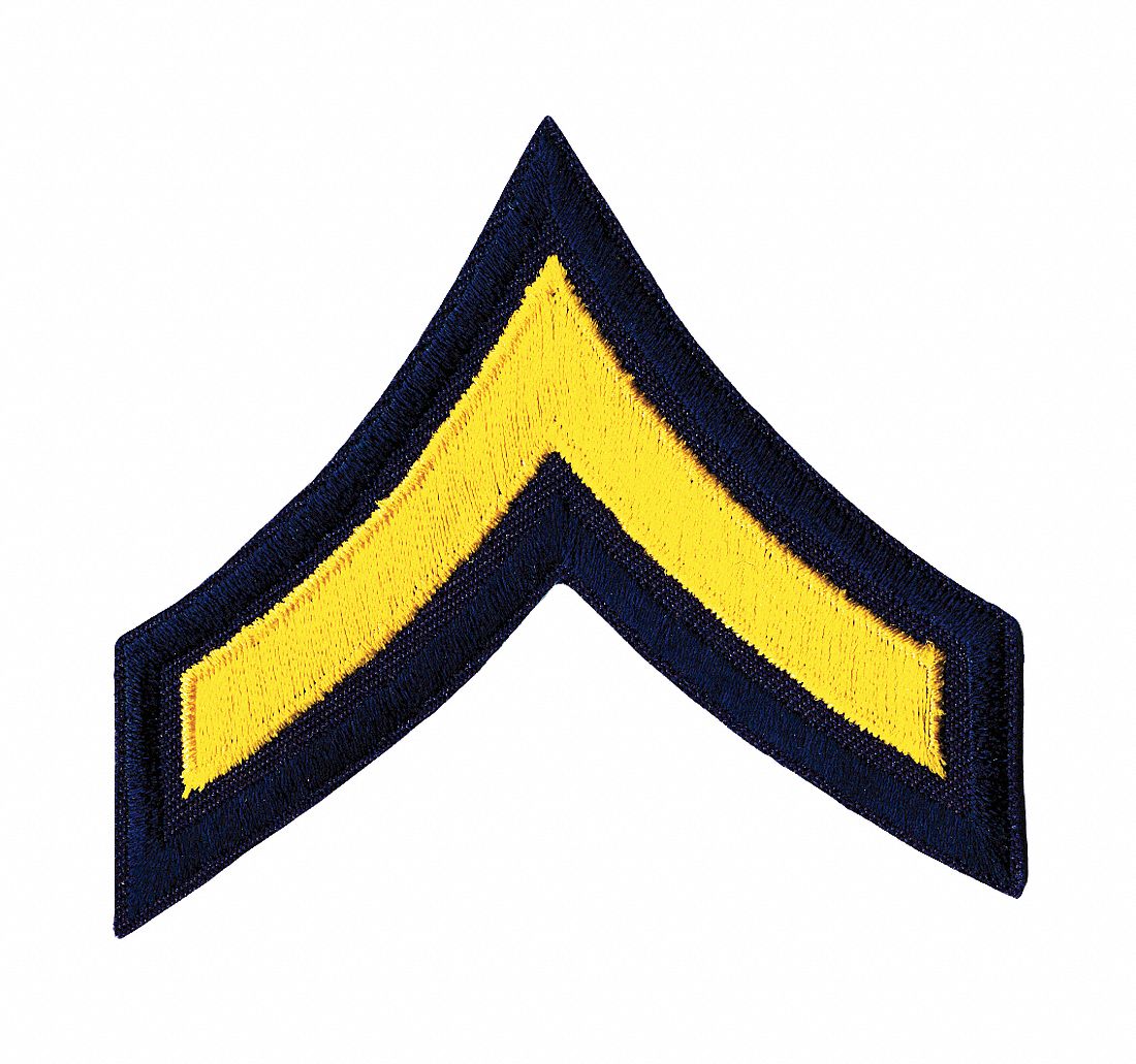 HEROS PRIDE, PFC, 3 in, Embroidered Patch - 24GU07|5410P - Grainger