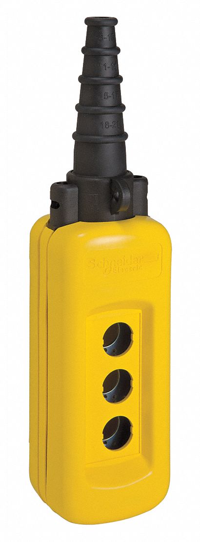 SCHNEIDER ELECTRIC Pendant Enclosure: 3 Holes, 0.31 in to 1.02 in, 4/4X ...