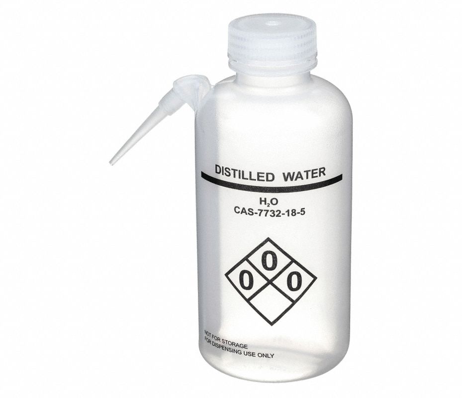 LAB SAFETY SUPPLY Botella para Lavado, Boquilla Integrada, Plástico ...