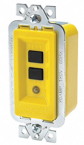 20 A, 120V AC, Yellow GFCI Module, 20A 120VAC - 24JN94|GFM20 - Grainger