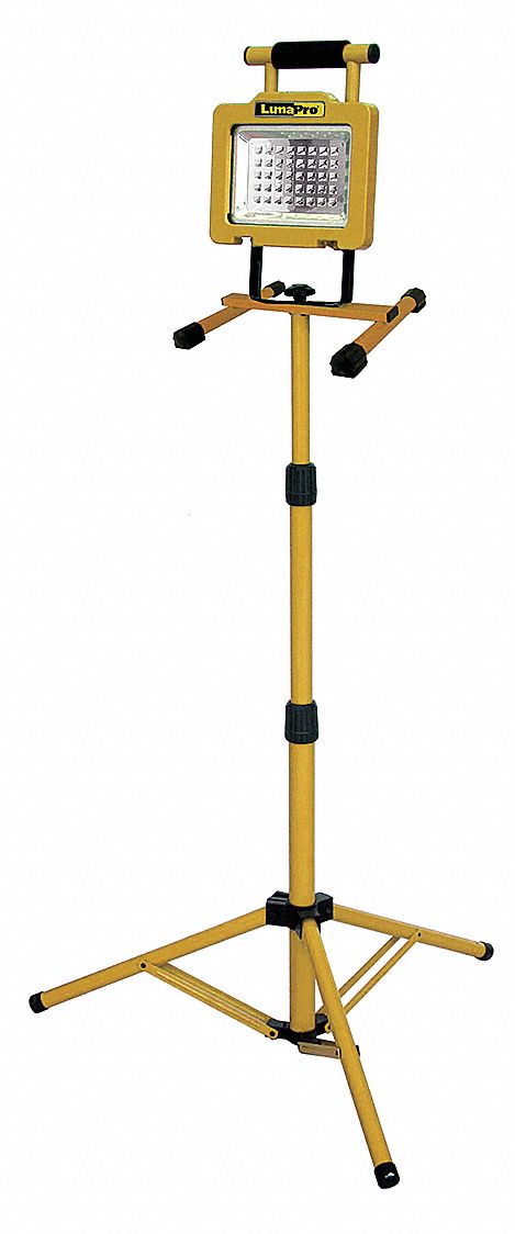 LUMAPRO Temporary Job Site Light, Floor Stand, Corded (AC), Lumens 1500 ...