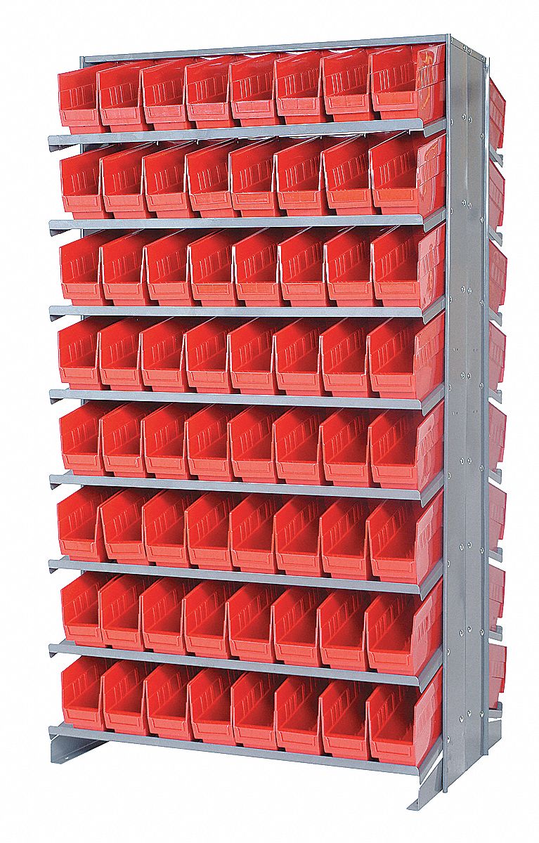 QUANTUM STORAGE SYSTEMS, 36 in x 24 in x 64 in, 2 Sided, Pick Rack ...
