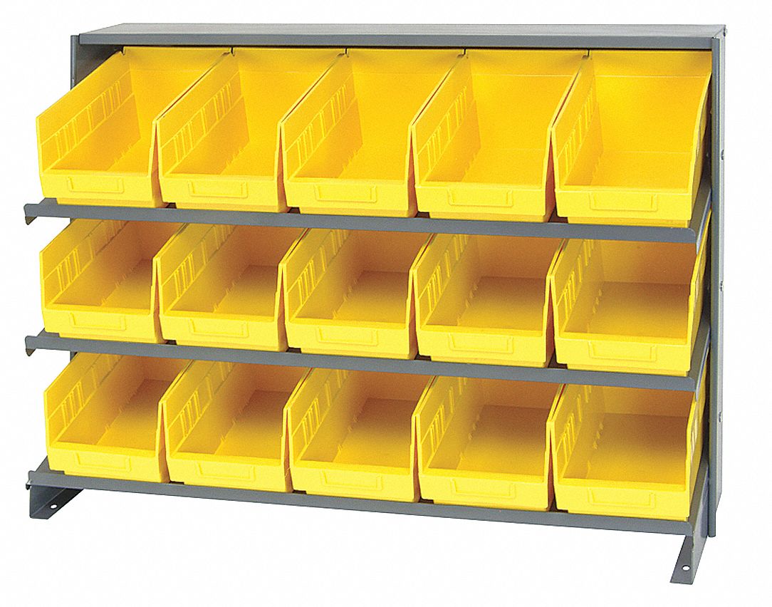 QUANTUM STORAGE SYSTEMS, 36 in x 12 in x 27 in, 1 Sided, Bench Pick ...