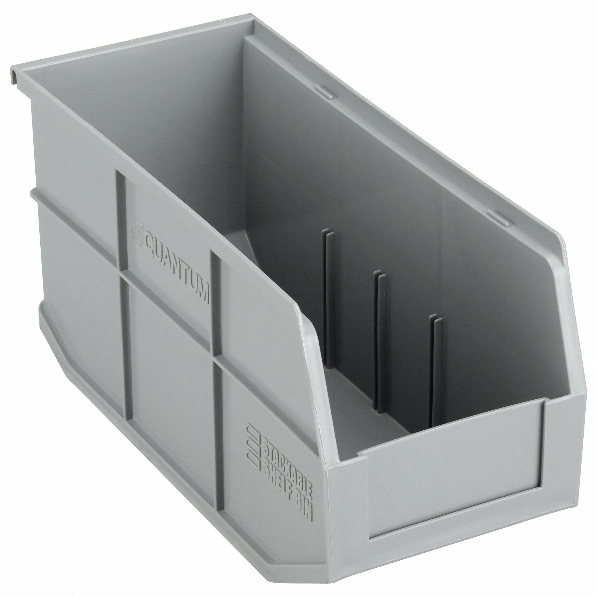 QUANTUM STORAGE SYSTEMS, 14 in Overall Lg, 6 in x 7 in, Shelf Bin - 24K198|SSB441GY - Grainger