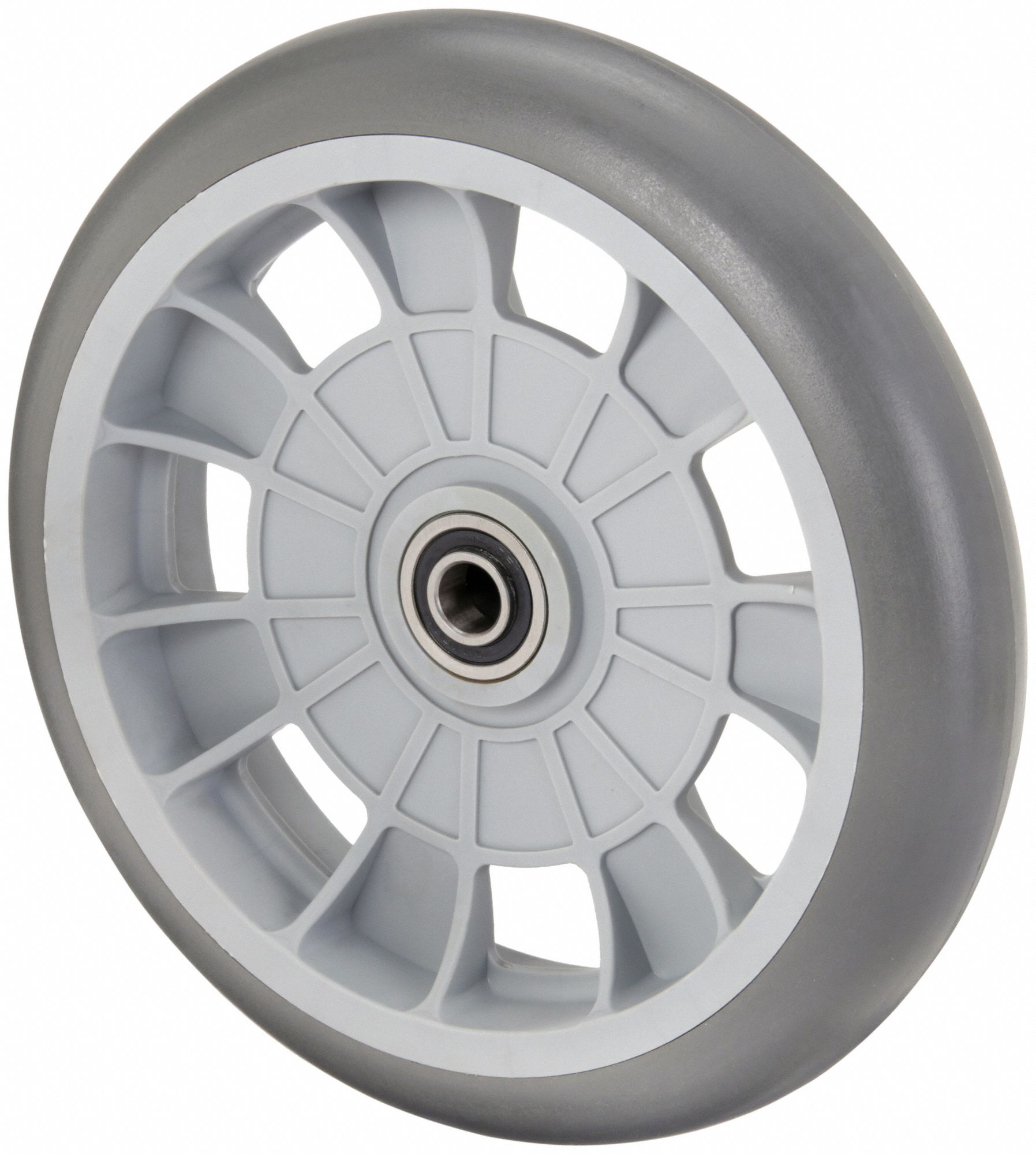 B & P MANUFACTURING, 10 in Wheel Dia., 2 1/2 in Wheel Wd, Solid Wheel ...