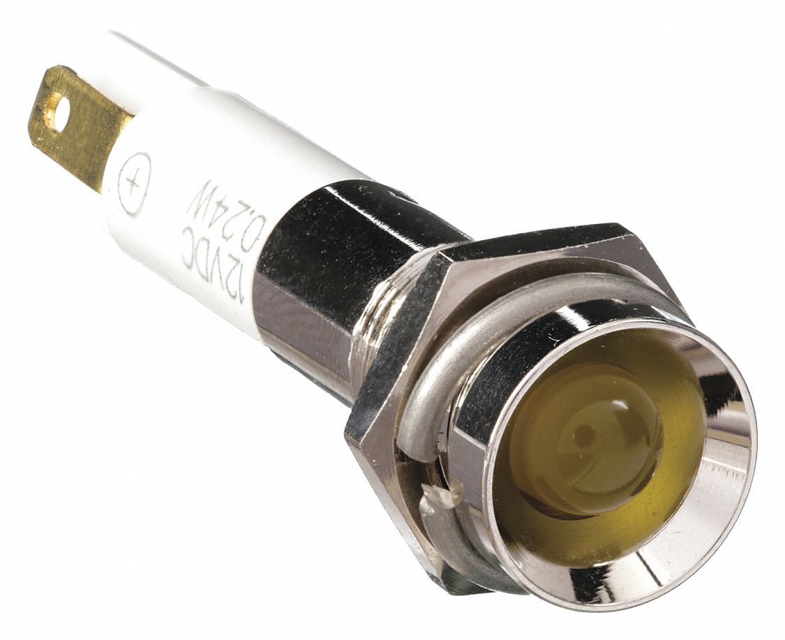 5/16 in Panel Mounting Hole Dia, LED, Protruding Panel Light - 24M052 ...