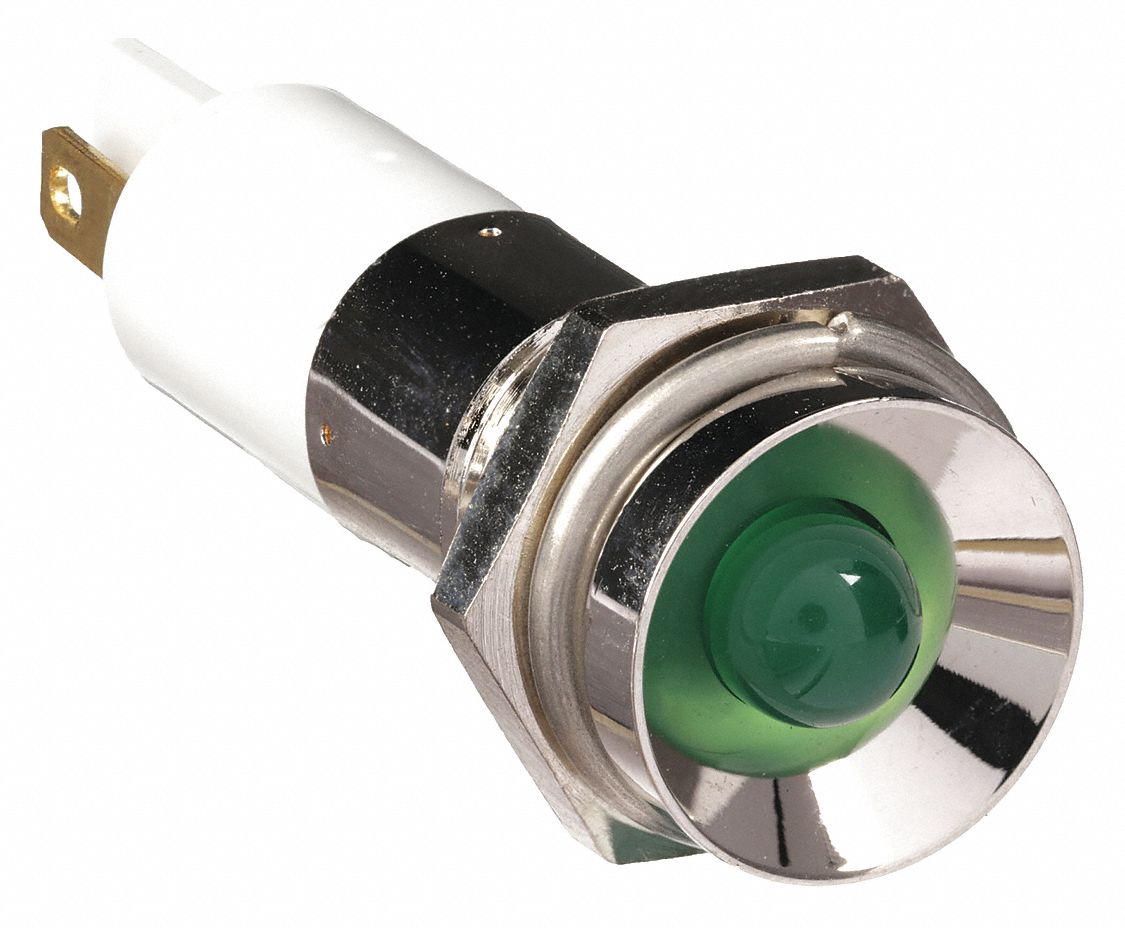 10 mm Panel Mounting Hole Dia, LED, Protruding Panel Light - 24M092 ...