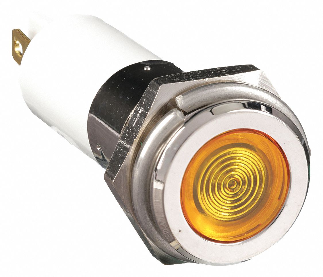 12 mm Panel Mounting Hole Dia, LED, Flush Panel Light - 24M128|24M128 ...