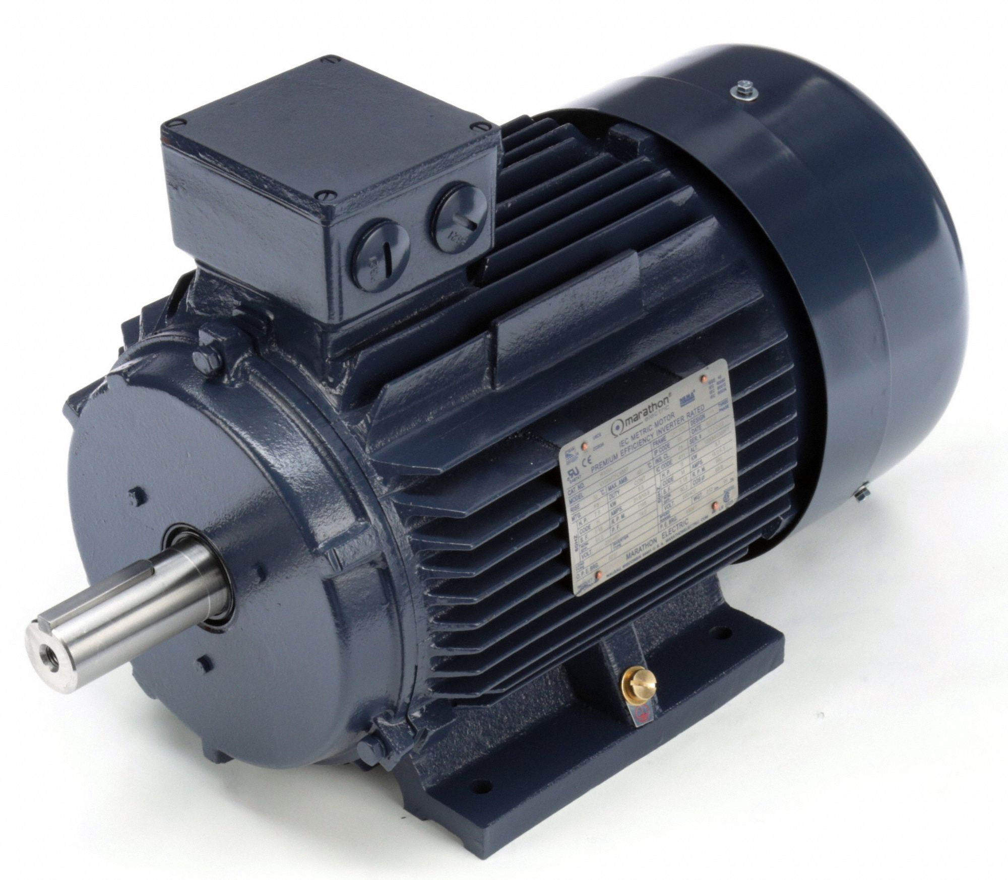 MARATHON MOTORS 7-1/2 HP Metric Motor,3-Phase,1185 Nameplate RPM,230/ ...