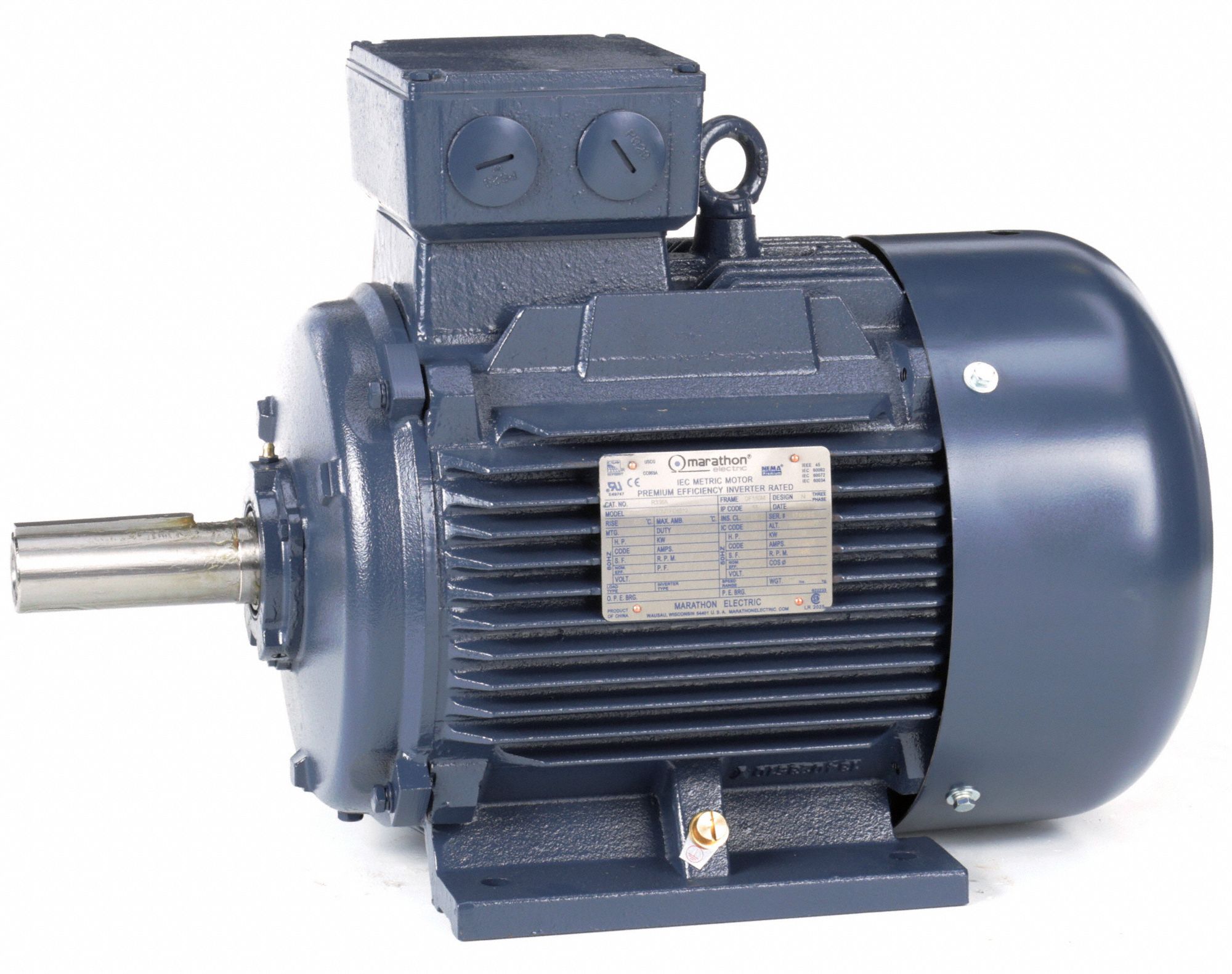 MARATHON MOTORS 20 HP Metric Motor,3-Phase,3545 Nameplate RPM,230/460 ...